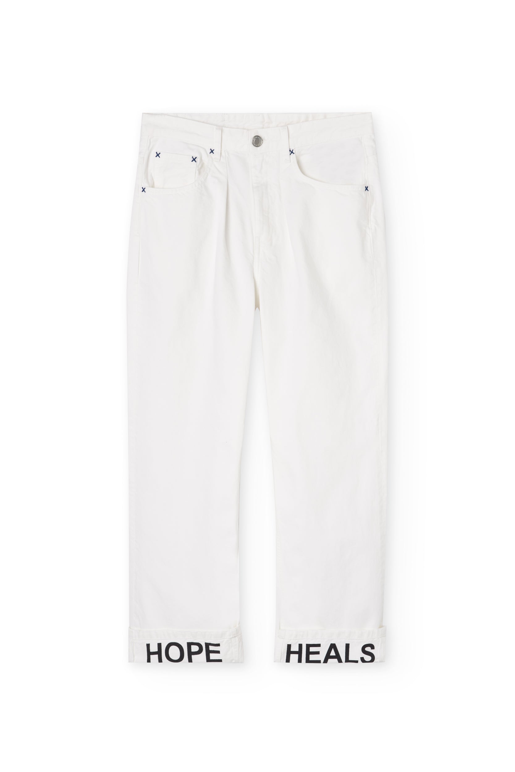 Hope Heals pleated trousers